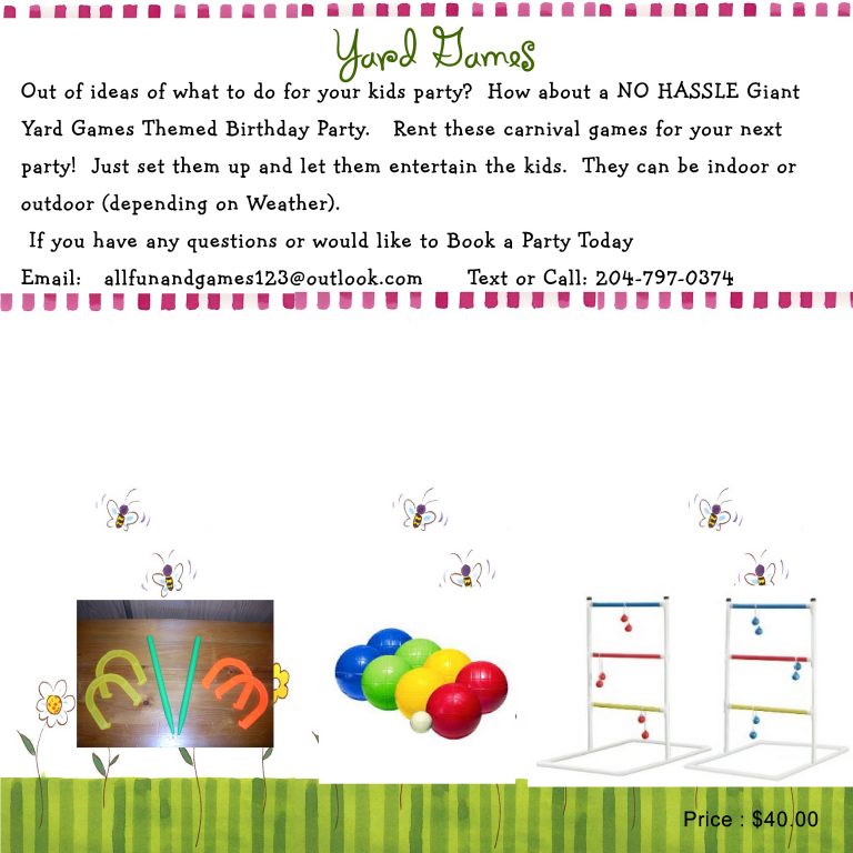 Kids Small Game Packages – All Fun and Games